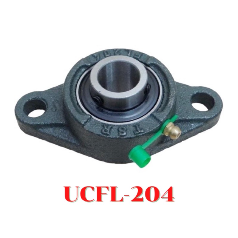 UCFL204 Flange Bearing Unit 20mm Cast Iron Housing Self-aligning ...