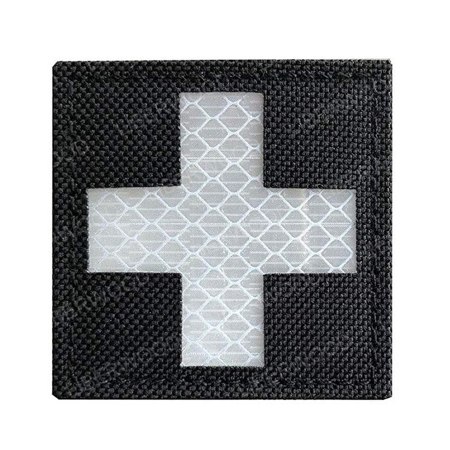 Reflective Medic Red Cross EMS EMT MED Tactical Patch Infrared IR First ...