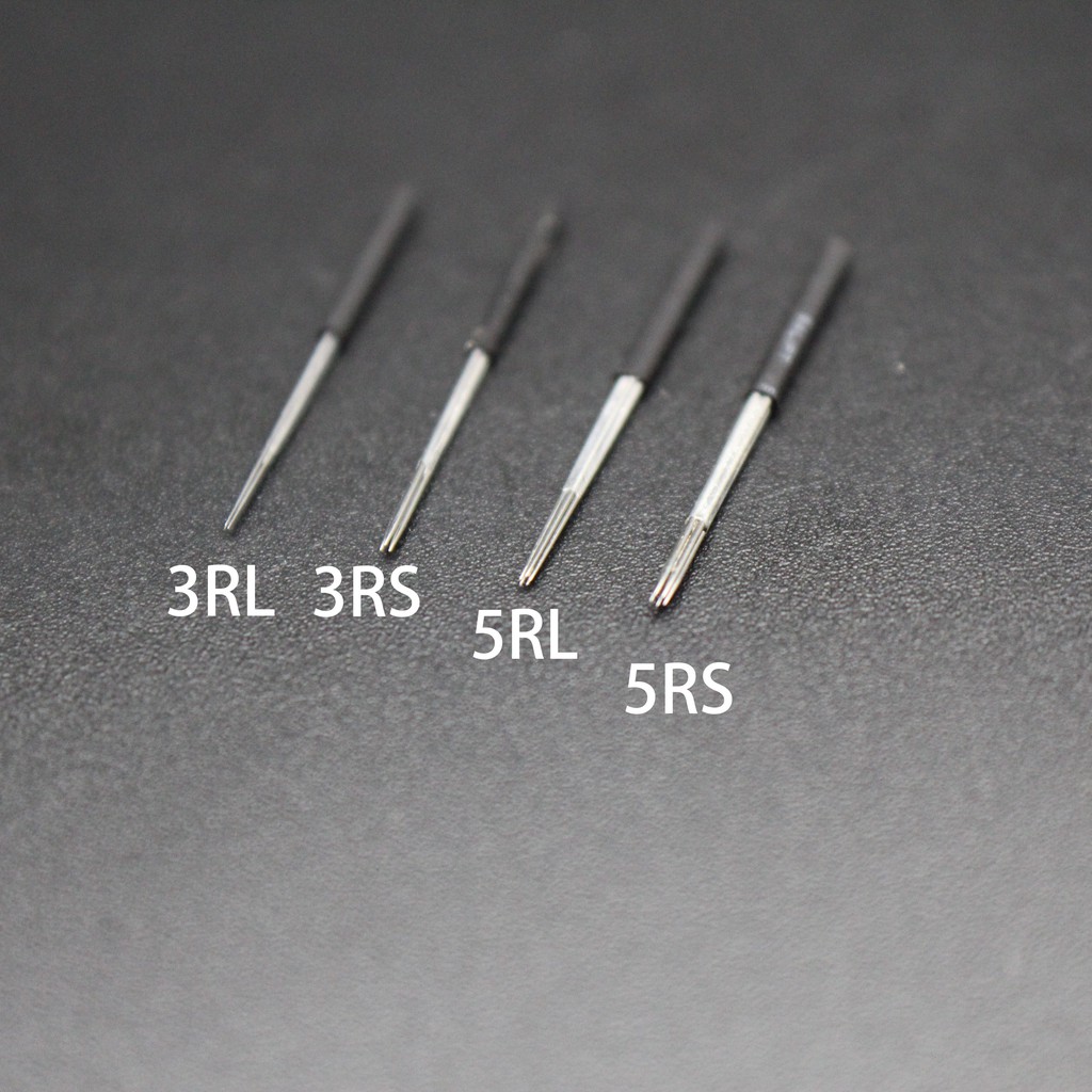 เข็มสักคิ้ว แบบกึ่งถาวร เข็มเดี่ยว 1R 3R 5R สําหรับแต่งหน้า 100 ชิ้น | Shopee Thailand