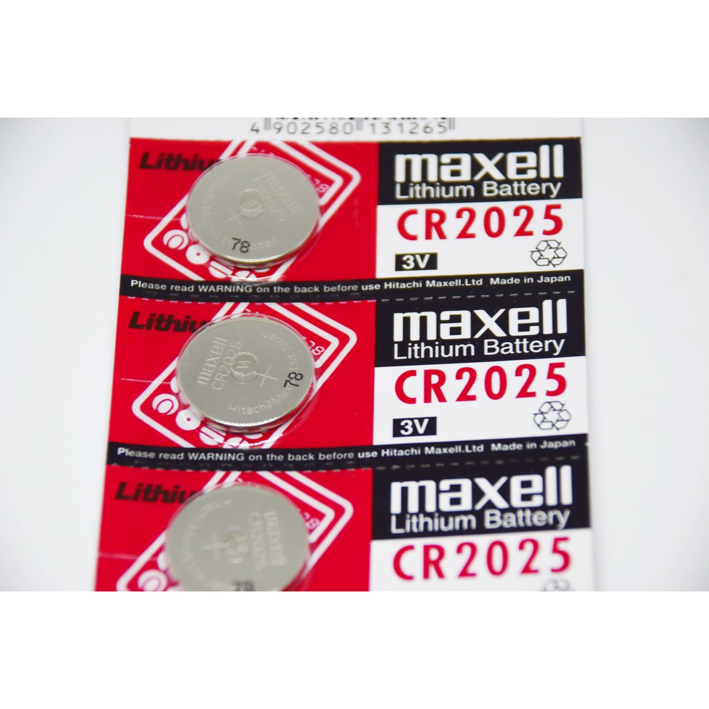 ถ่านเครื่องคิดเลข Maxell CR2025 Japan 3V ของแท้ 100% ถ่านรีโมท ถ่าน ...