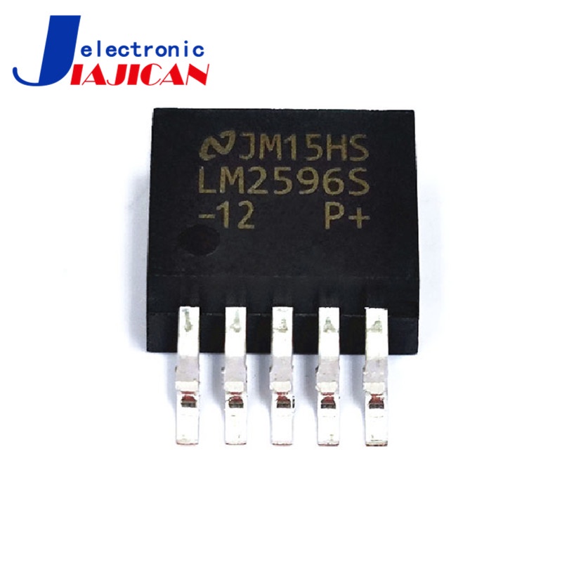 แบรนด์ใหม่ในสต็อก LM2596 LM2596S-5.0V / 3.3V / 12V / ADJ Patch TO-263-5 ชิปลดแรงดันไฟฟ้าที่มีการ ...