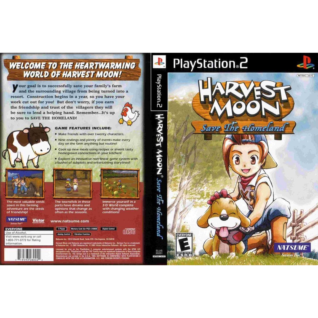 แผ่นเกมส์ PS2 Harvest Moon Save the Homeland คุณภาพ ส่งไว (CD) | Shopee ...