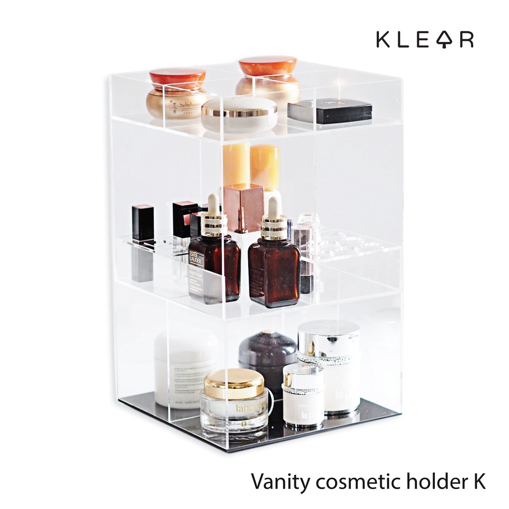 KlearObject Vanity Cosmetic Holder K ชั้นวางเครื่องสำอาง กล่องเก็บเครื่องสำอาง กล่องอะคริลิค ...
