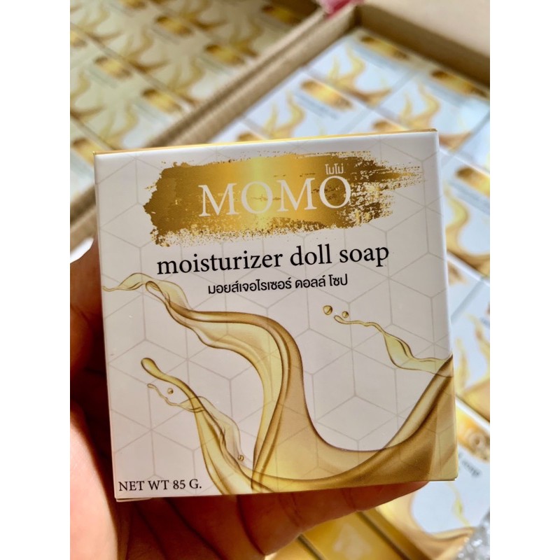 MOMO moisturizer doll soap สบู่คอลลาเจนทองค | Shopee Thailand