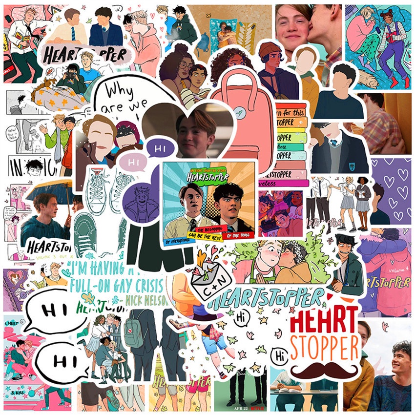 Heartstopper Series 01 สติ๊กเกอร์ 50Pcs/Set Waterproof DIY Fashion ...