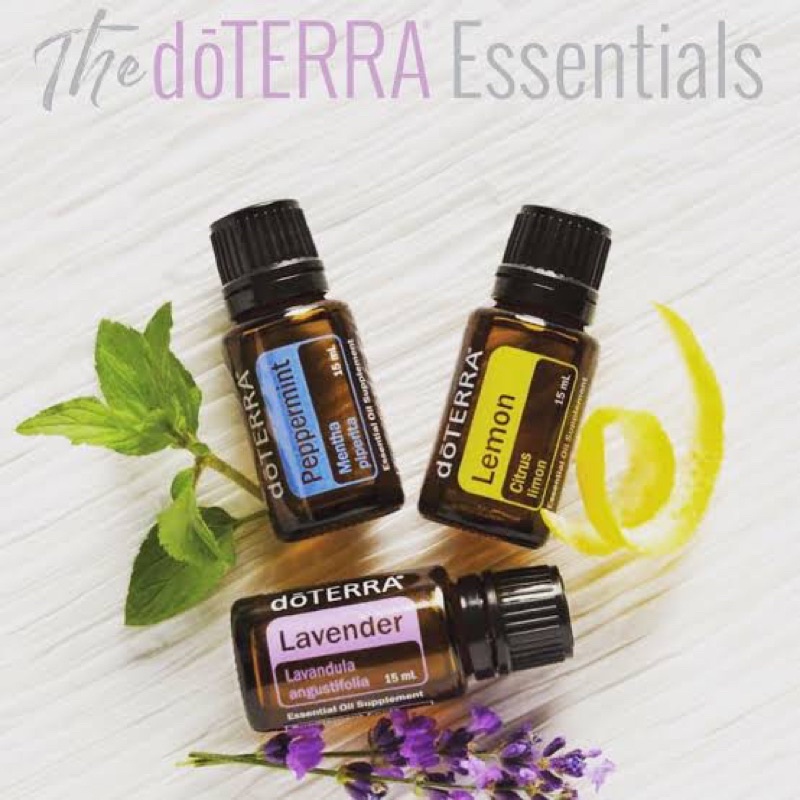 doTERRA beginner’s Trio kit ( Lemon,Lavender,Peppermint 15ml) | Shopee ...