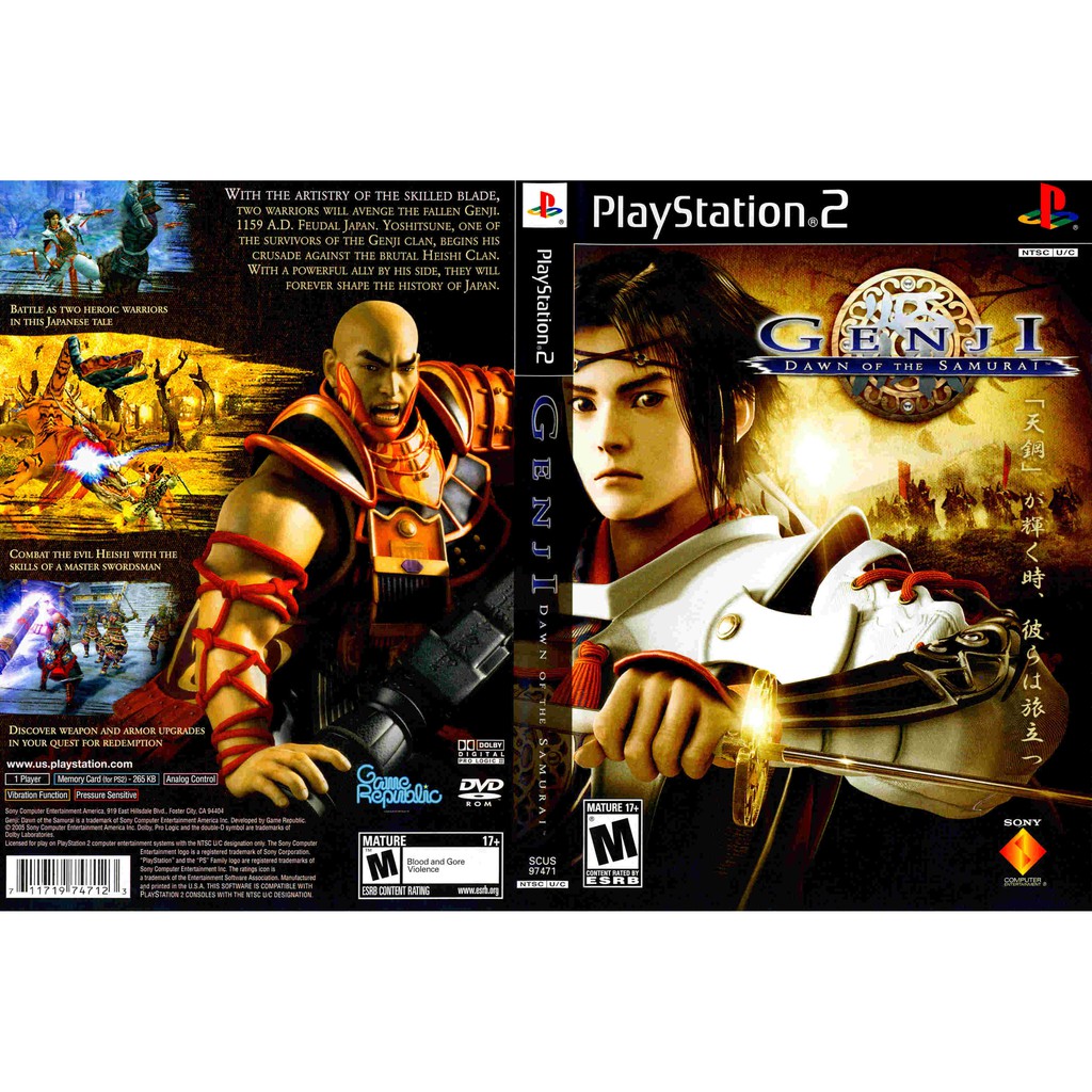 แผ่นเกมส์ PS2 (รับประกัน) Genji Dawn of the Samurai | Shopee Thailand