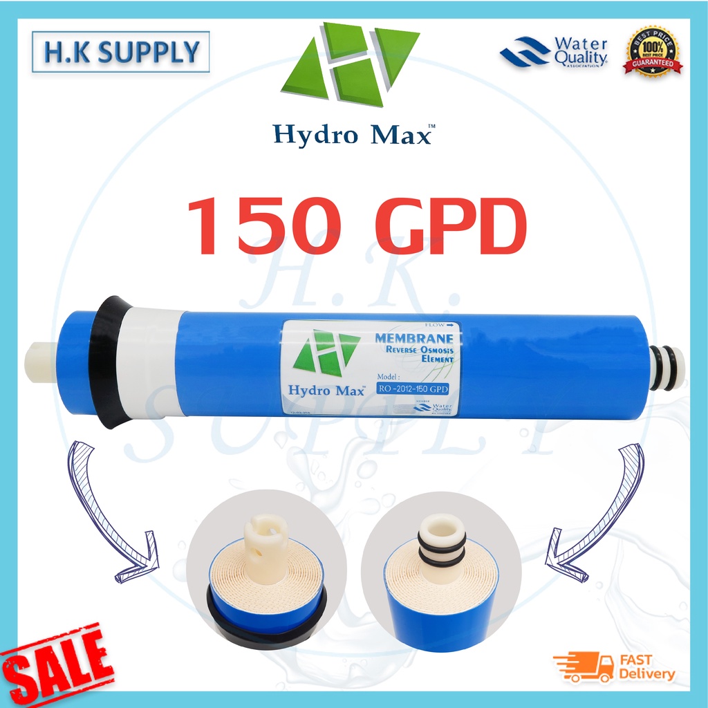 ไส้กรองน้ำ Aquatek เมมเบรน 150 GPD ไส้กรองเมมเบรน RO Membrane UniPure ...