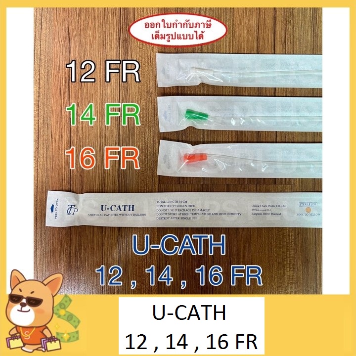 U-Catheter เบอร์ 12 , 14 , 16 สายสวนปัสสาวะ | Shopee Thailand