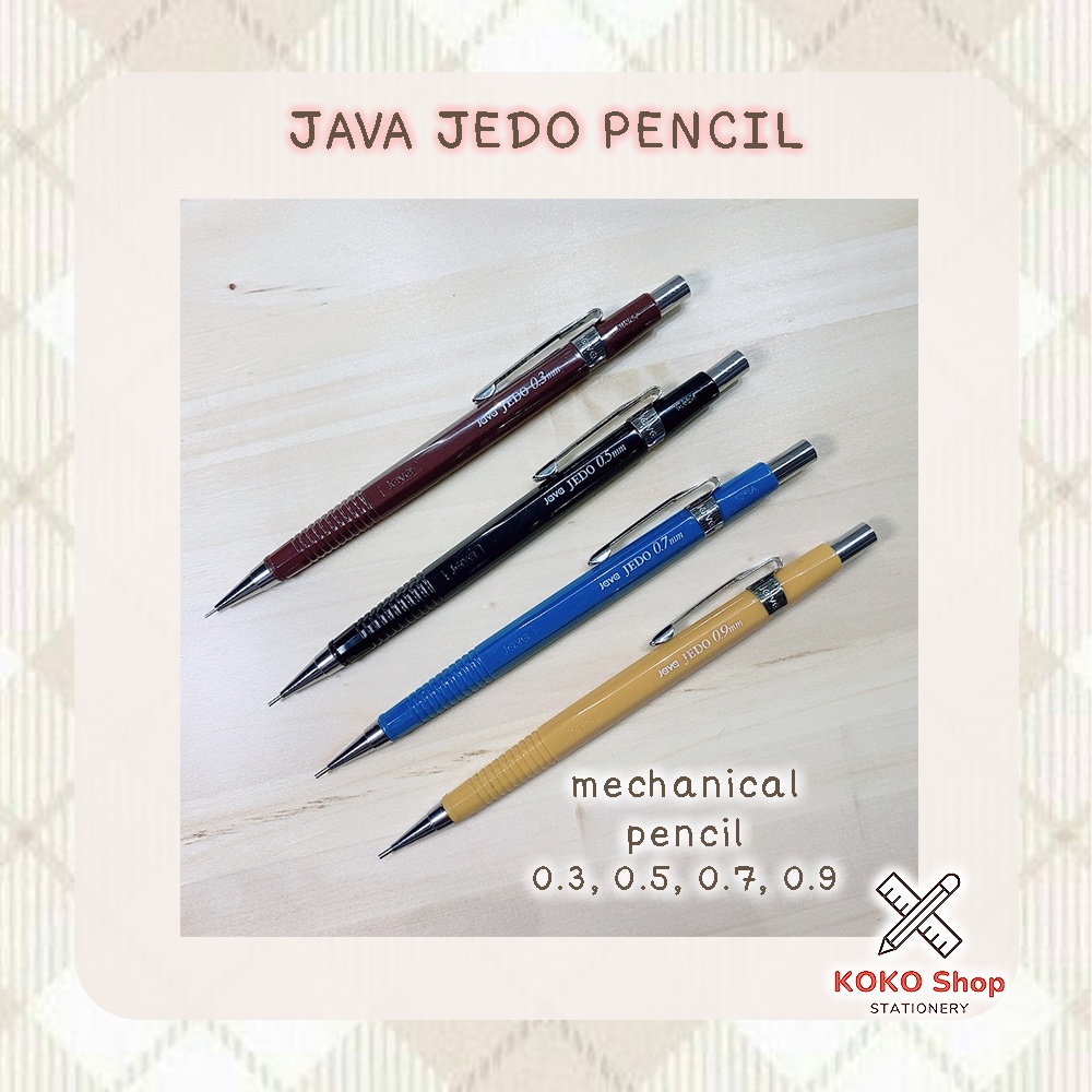 Java Jedo Mechanical Pencil -- จาวา เจโด ดินสอกด ขนาด 0.3/0.5/0.7/0.9 ...
