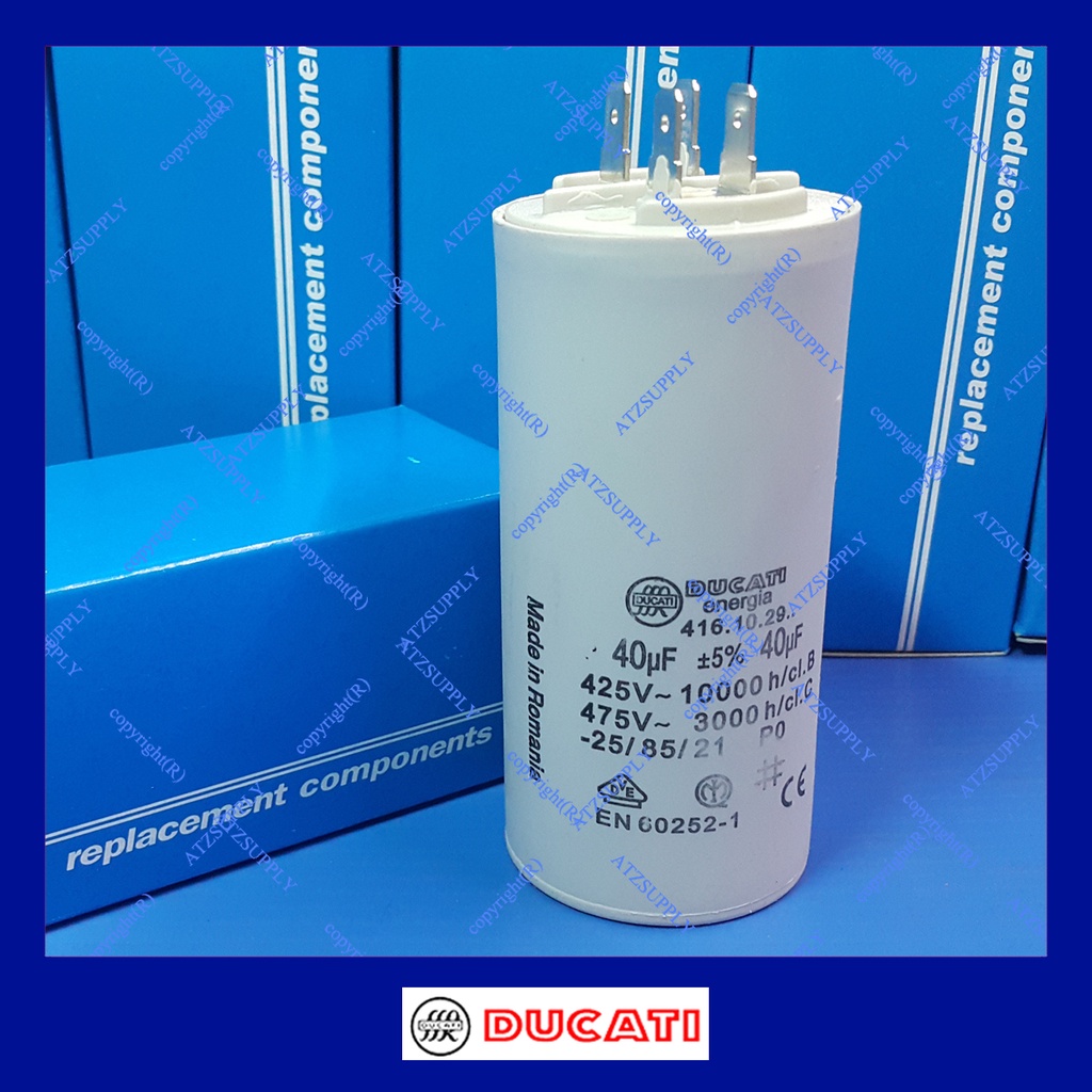 ATZshoponline แท้ 💯% DUCATI 40 uf ค่าตรง นิ่ง 425 450 475 V CAP คาปา ...