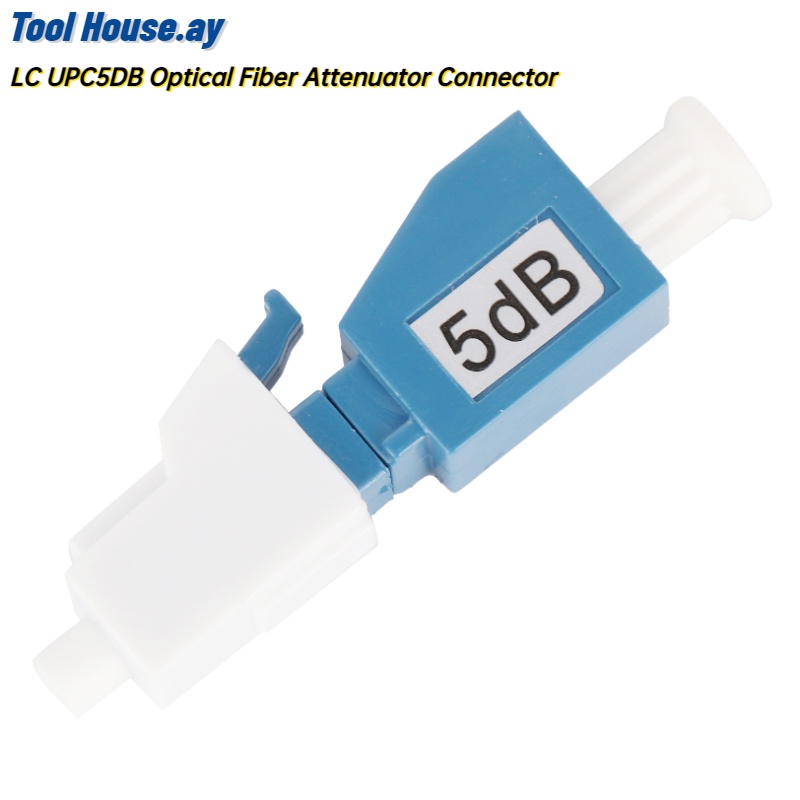 LC/UPC‑5DB Optical Fiber Attenuator Connector อะแดปเตอร์ไฟเบอร์ออ Single‑Mode Male Female ...