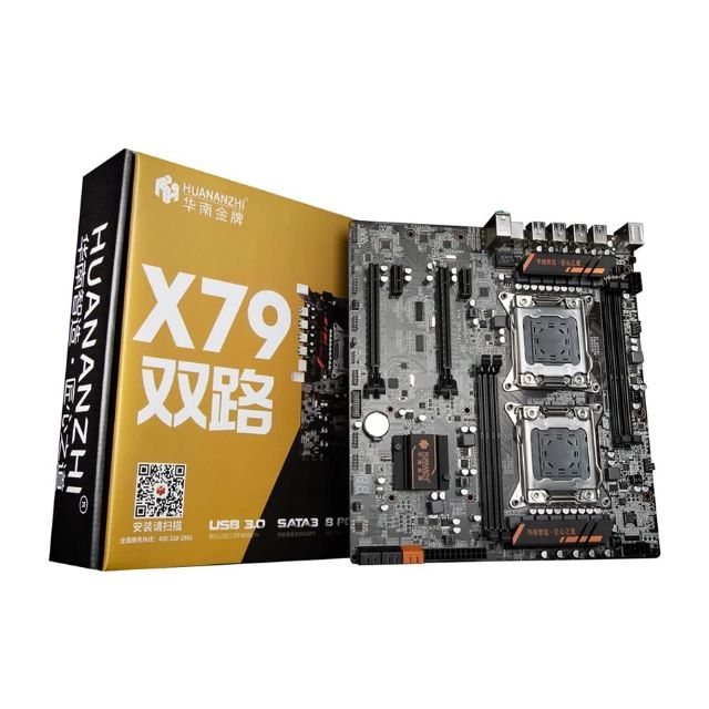 Motherboard HUANANZHI X79 dual CPU LGA 2011 E-ATX | Shopee Thailand