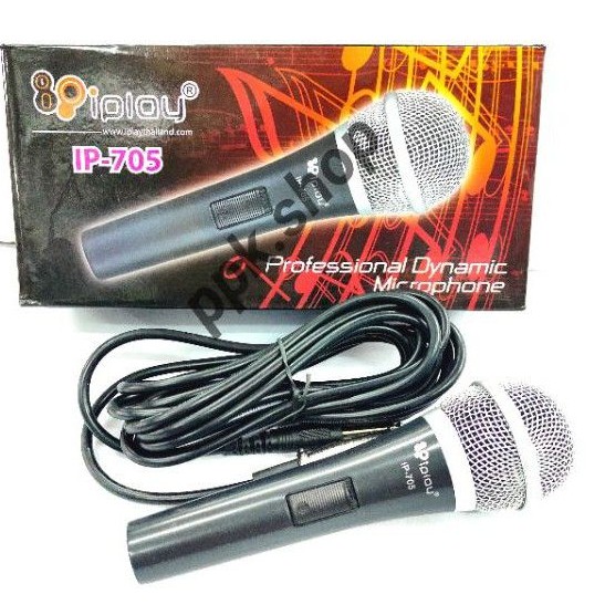 ไมค์โครโฟน IPLAY รุ่น IP-705 ไมค์โครโฟน ชนิดสาย ความยาว 5 เมตร | Shopee Thailand