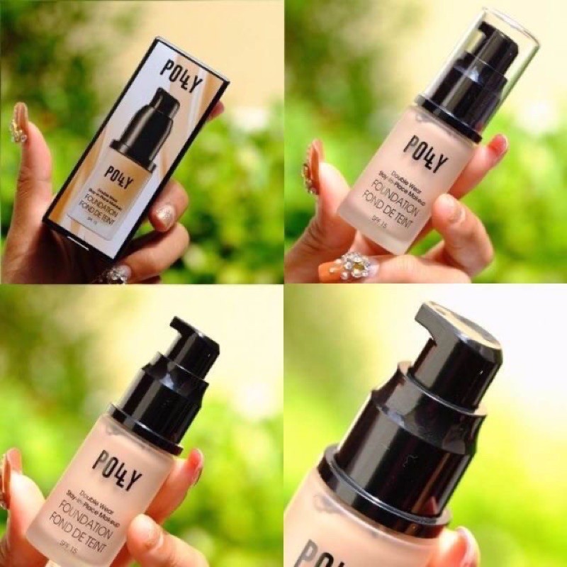 fd รองพื้น polly Foundation ปกปิดเนียนสนิท ไม่เป็นคราบ | Shopee Thailand