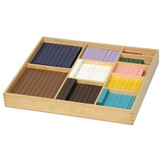 แท่งสีนับจำนวน (Colored counting bars) Montessori educational toys ...