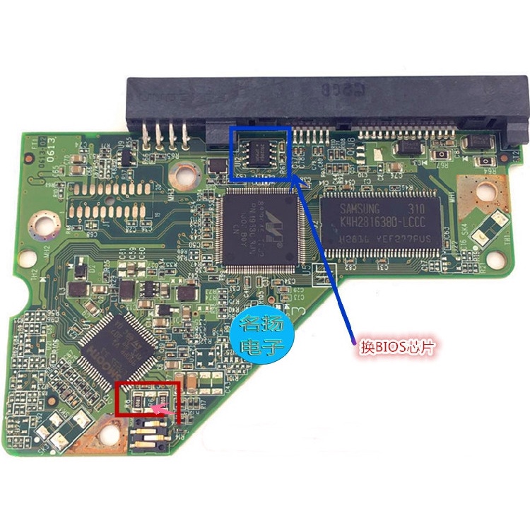 Wd/west แผงวงจรฮาร์ดดิสก์ดิจิทัล 2060-771640-003 Rev A P1 แผงวงจร PCB 3 ...