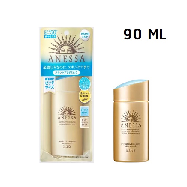 (90 ML) กันแดด Shiseido Anessa Perfect UV Sunscreen Skin Care Milk SPF50+ PA++++ 90 ml ป้ายคิง ...