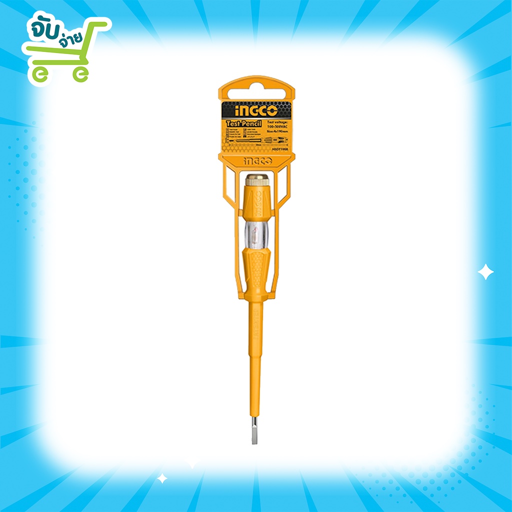 INGCO ไขควงเช็คไฟ 7.1/2 นิ้ว รุ่น HSDT1908 ( Test Lamp Screwdriver ) ไข ...