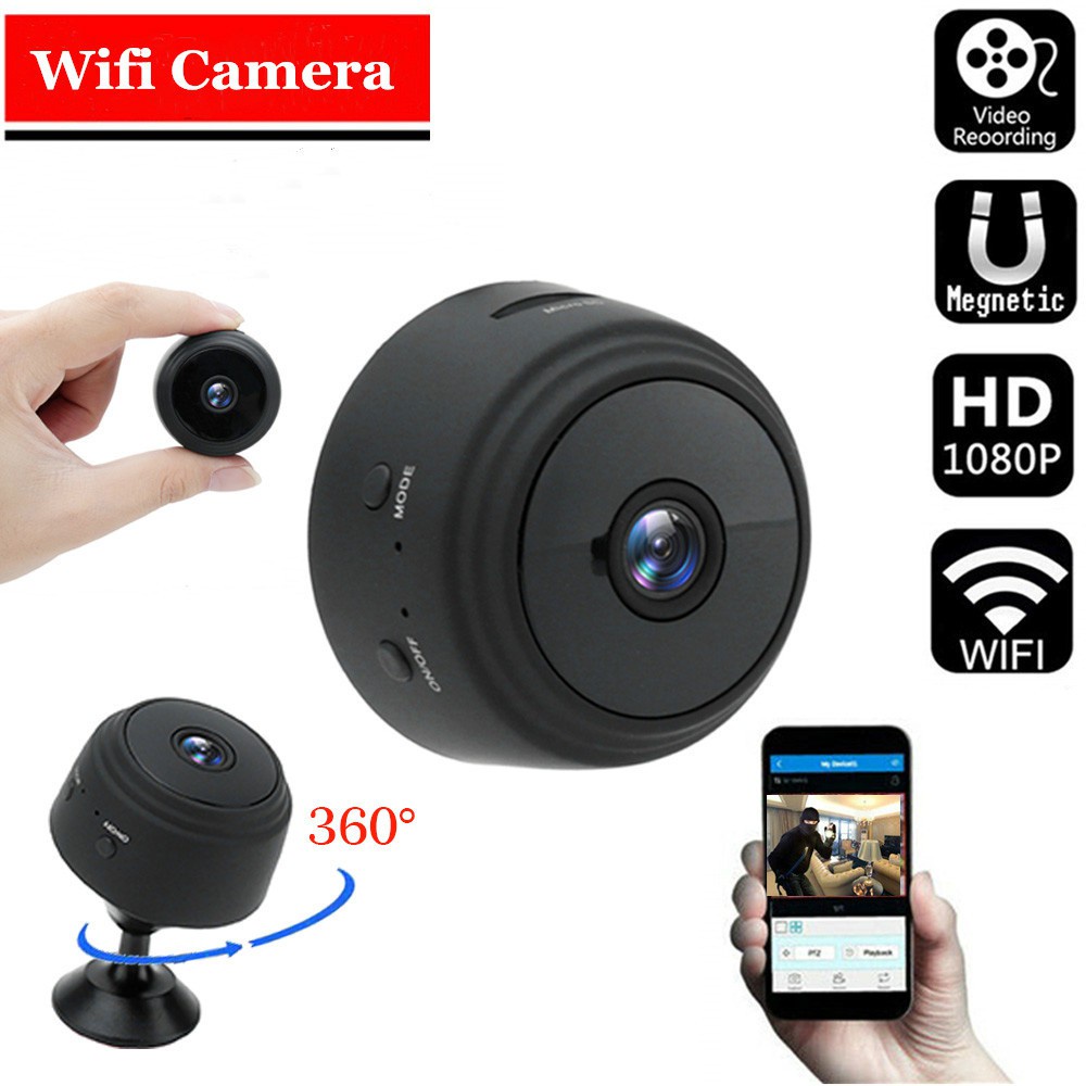 MINI IP Camera กล้องวงจรปิดไร้สาย WiFi 1080P | Shopee Thailand