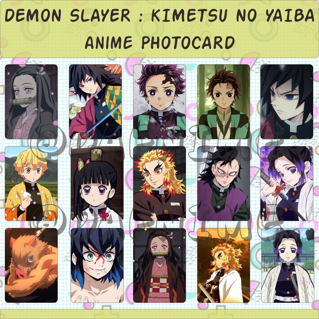 Demon SLAYER KIMETSU NO YAIBA ANIME EDITION PHOTOCARD | Shopee Thailand