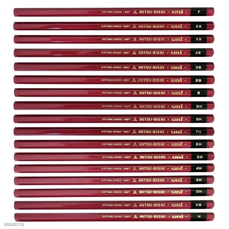 ราคาต่อ 2-8 CHANEL2HAND99 ดินสอวาดภาพ จากญี่ปุ่น ดินสอไม้ Uni Mitsubishi Pencil Uni H HB F 2B ...