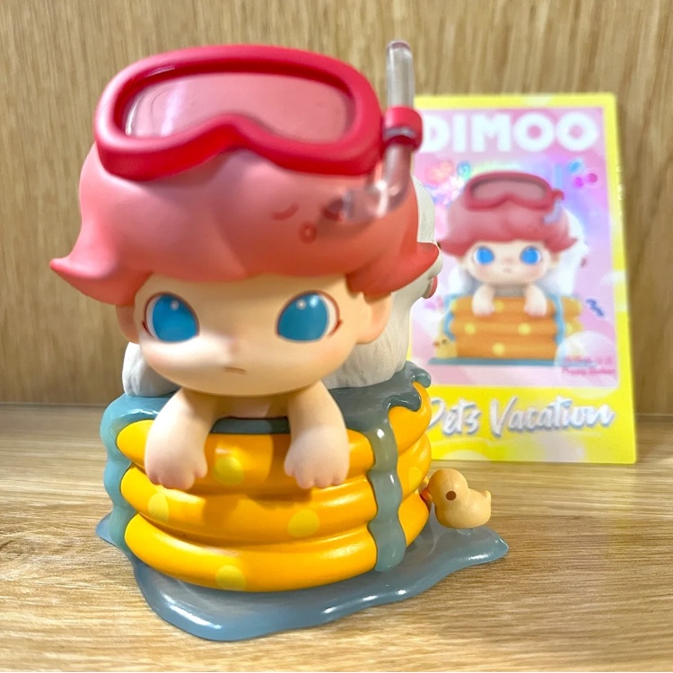 【ของแท้】POPMART Dimoo Pets Vacation Series กล่องสุ่ม ตุ๊กตาฟิกเกอร์ ...