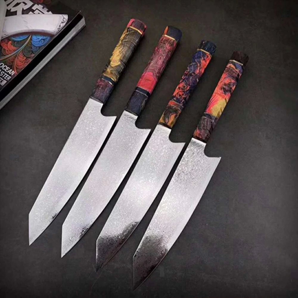 มีดเชฟญี่ปุ่น มีดเชฟ YeeLong Japanese Chef knife, Kiritsuke 8" เหล็ก ...