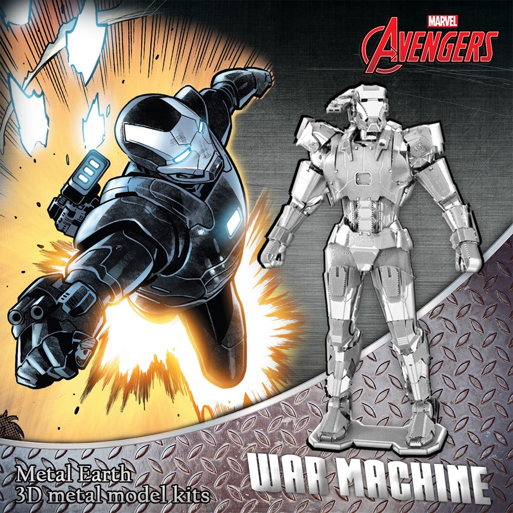 โมเดลโลหะ 3 มิติ Marvel War Machine (Mark II) MMS323 ของแท้ 100% สินค้า ...