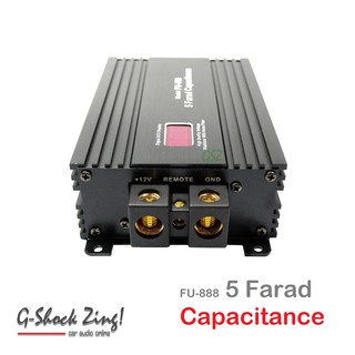 FU-888 เครื่องเสียงรถยนต์/CAPACITOR คาปาซิเตอร์ 5.0FARAD/ล้านฟารัต ...