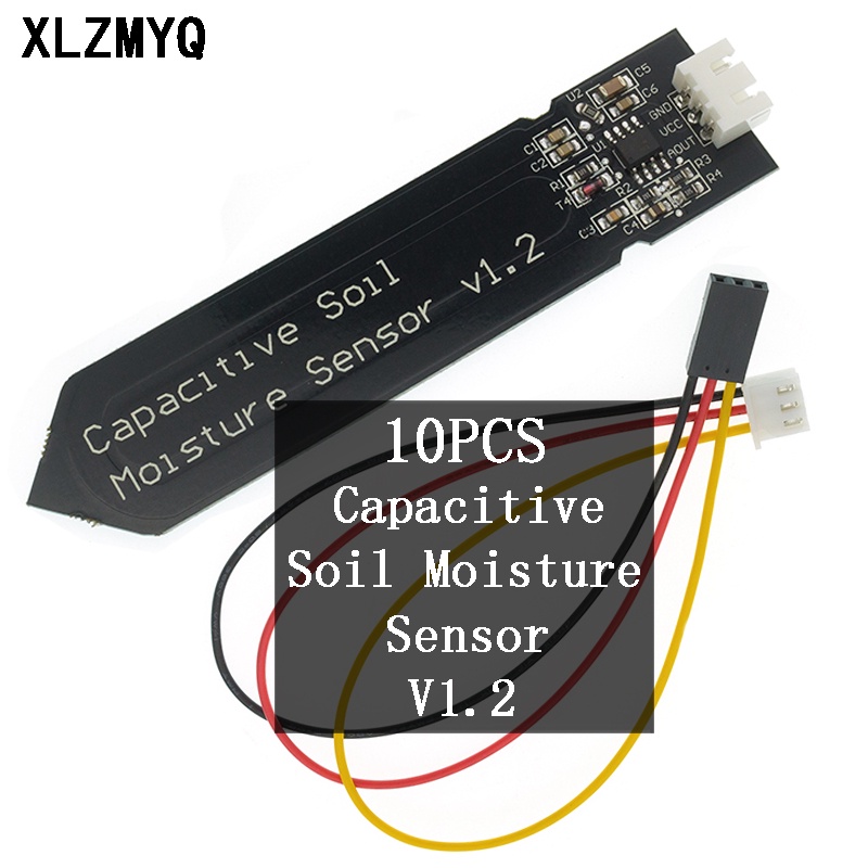 10PCS Capacitive Soil Moisture Sensor Corrosion Resistant Wide Voltage ...