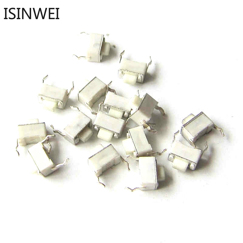 50pcs/lot 3*6*5.0 2pin 3*6*5mm Switch White 5.0H Tact Switch Car Key ...