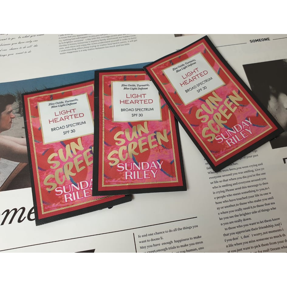 sunday riley light hearted broad spectrum spf 30 sunscreen เทสเตอร์ ...