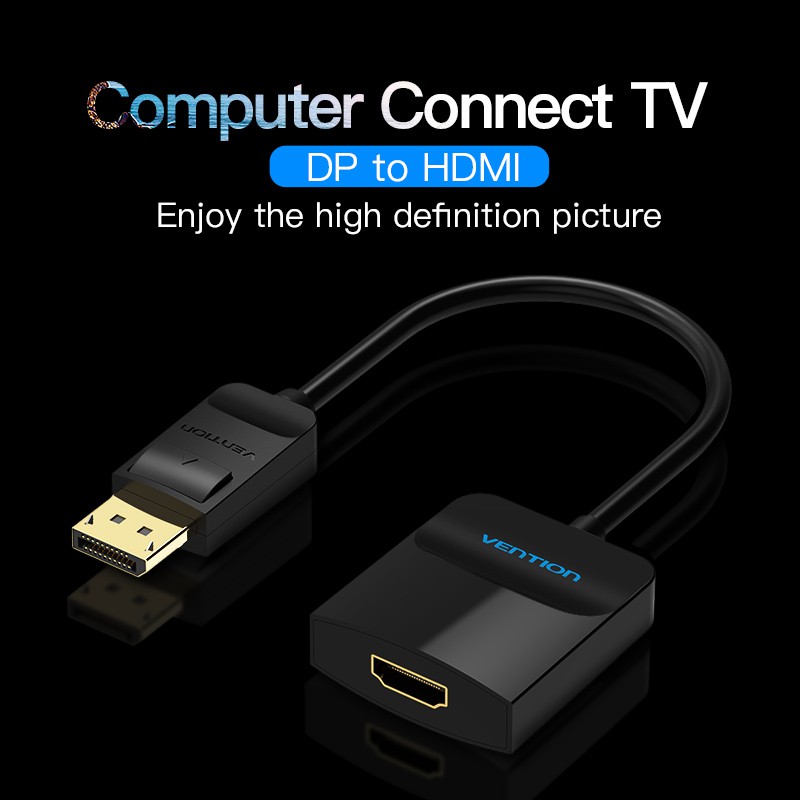 Vention Displayport เป็นอะแดปเตอร์ HDMI DP เป็น HDMI Converter ...