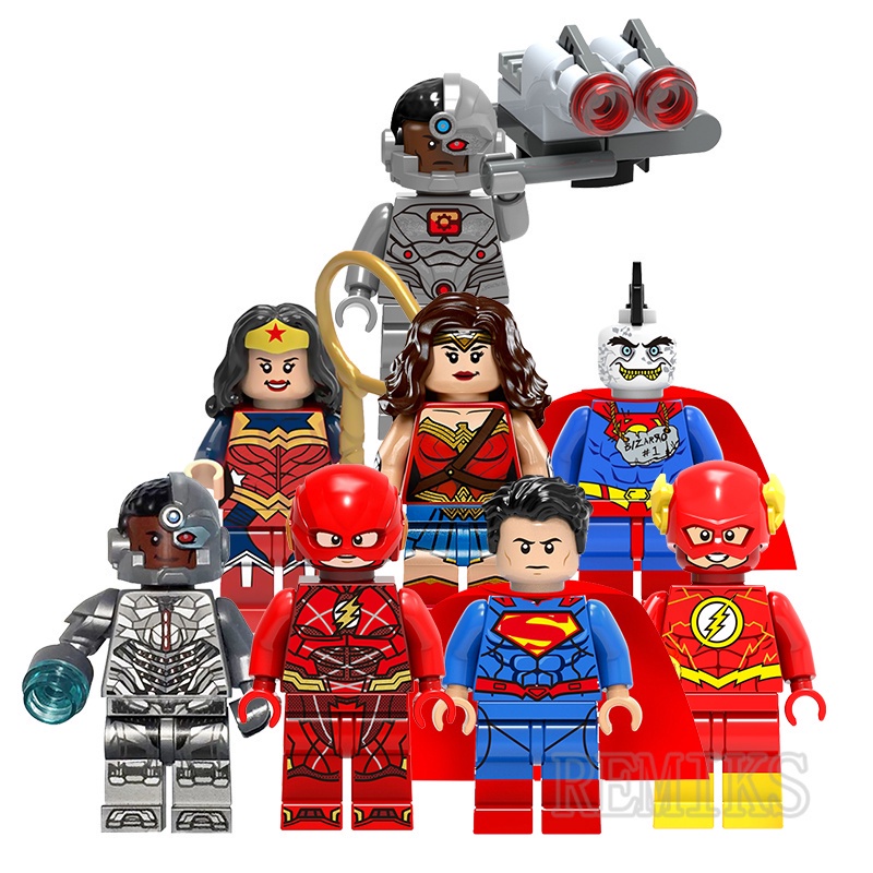 Justice League Superman The Flash Wonder Woman บล็อคตัวต่อ ขนาดเล็ก ของ ...
