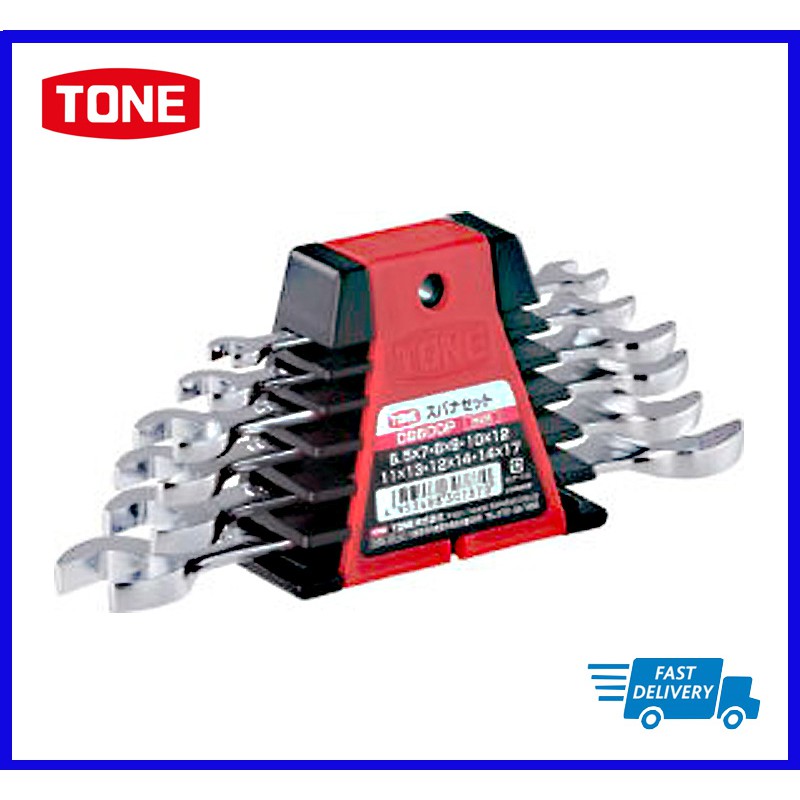 Tone Spanner Set DS600P ชุดประแจปากตาย 6 ชิ้น (5.5x07,08x09,10x12,11x13 ...
