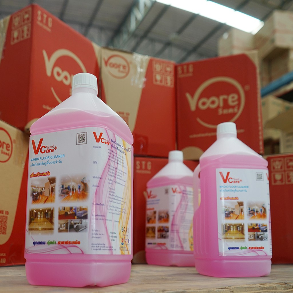 Vcare Floor Cleaner 3800ml. ผลิตภัณฑ์ วีแคร์ เช็ดถูพื้นประจำวัน 3800มล. ...