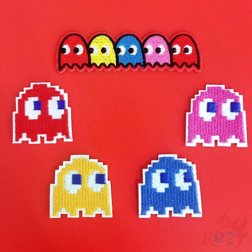 แผ่นแพทช์รูป pac - man สําหรับเย็บปักตกแต่งเสื้อผ้า 1 ชิ้น | Shopee ...