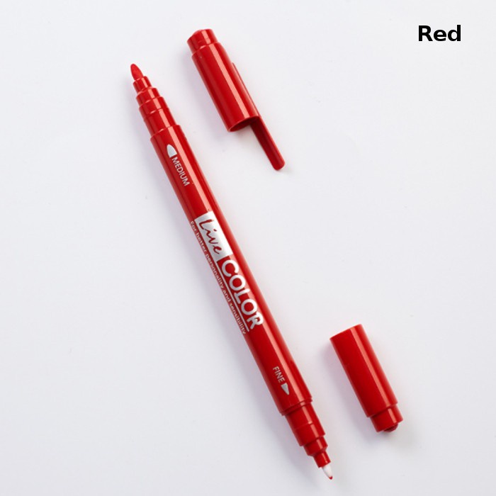 [Part 1] ปากกามาร์กเกอร์ Monami Live Color Twin Liner Water-based ...