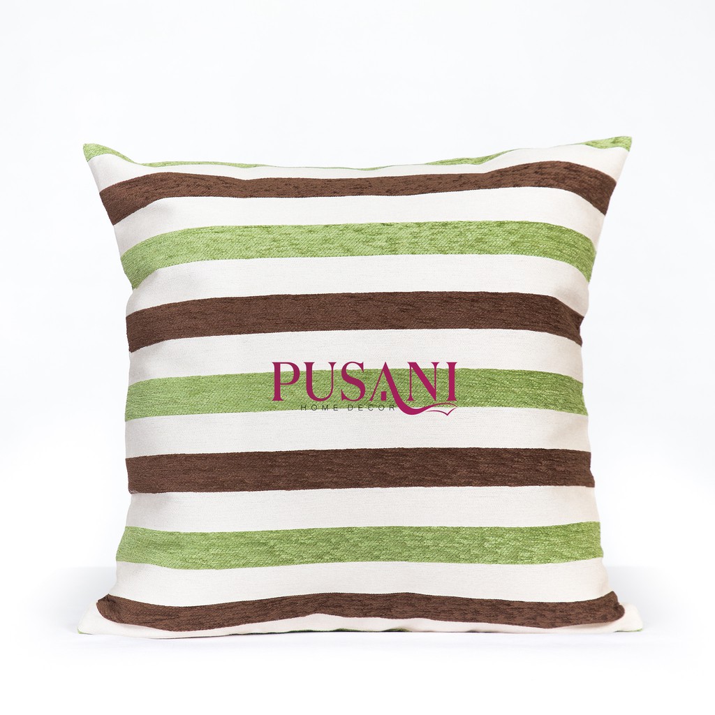 PUSANI - หมอนอิง ลายทาง PASAYA ทูโทน รุ่น Infanteri 45×45 cm สีเทา ...