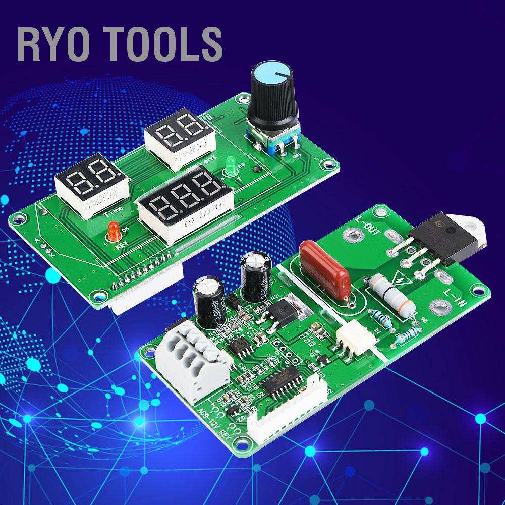 [คลังสินค้าใส] Ryo Tools Spot Welder Time Control Module Digital Display Controller Board ...