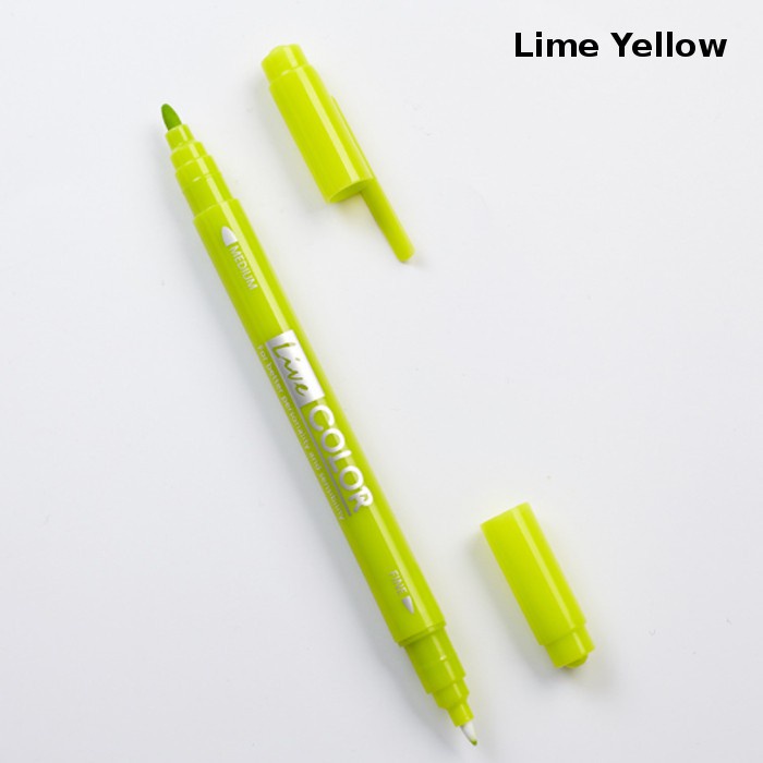 [Part 1] ปากกามาร์กเกอร์ Monami Live Color Twin Liner Water-based ...