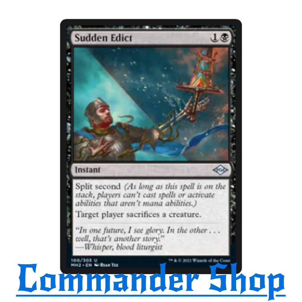 Sudden Edict (Instant) Black การ์ดเกม Magic The Gathering (MTG ...