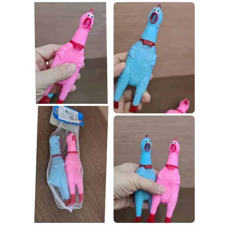 ไก่โอ๊ก ขนาด 6 Inch Squeeze Shrilling Chicken ของเล่นไก่บีบมีเสียง ...