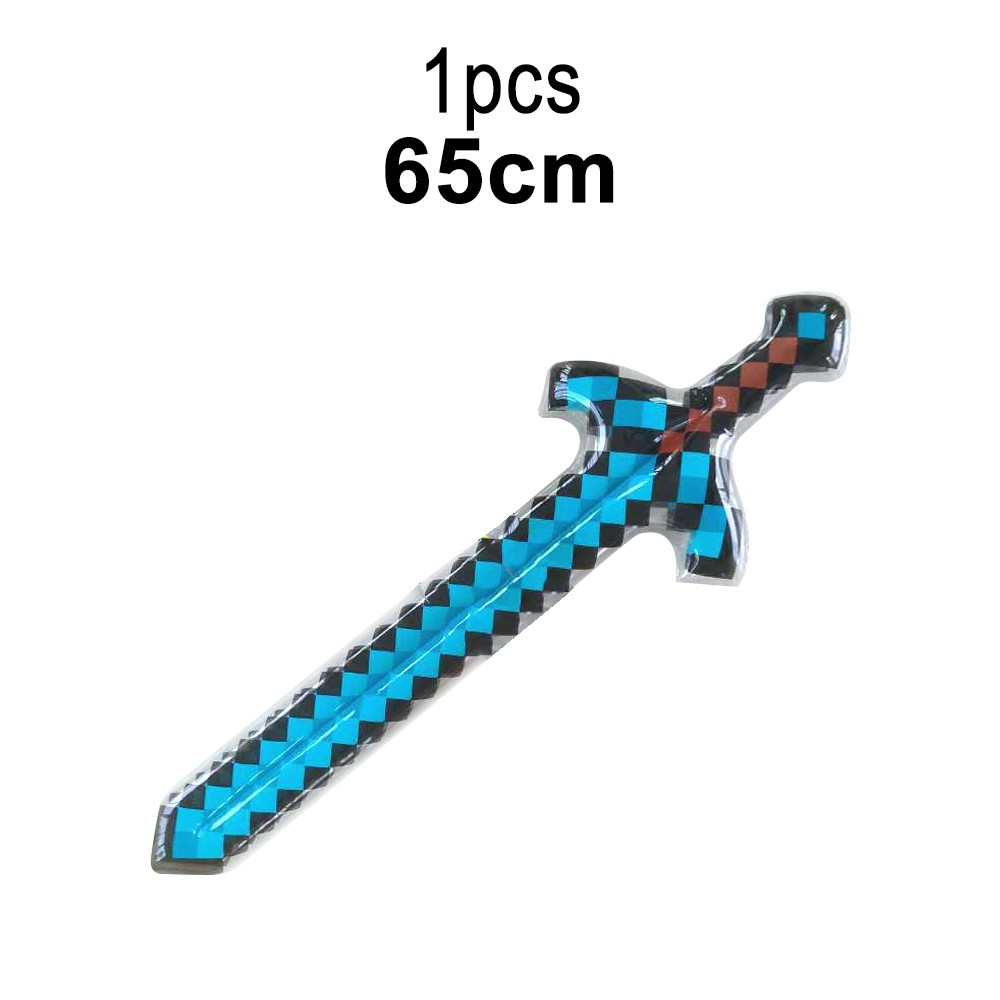 Minecraft Game Props Inflatable Sword Axe Inflatable Toys Theme Foil ...