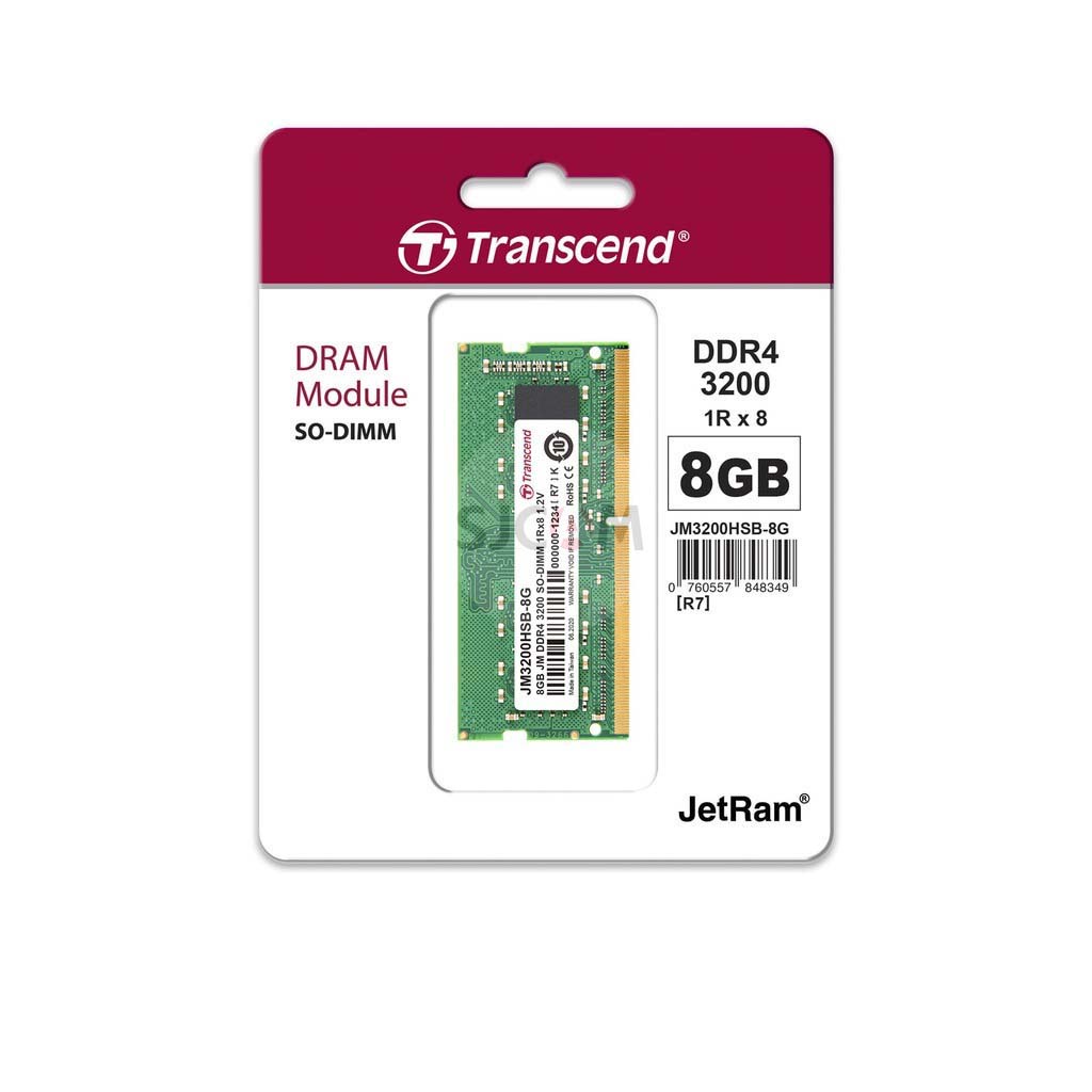 Transcend RAM-Memory DDR4-3200 SO-DIMM 8GB : Transcend - รับประกันตลอด ...