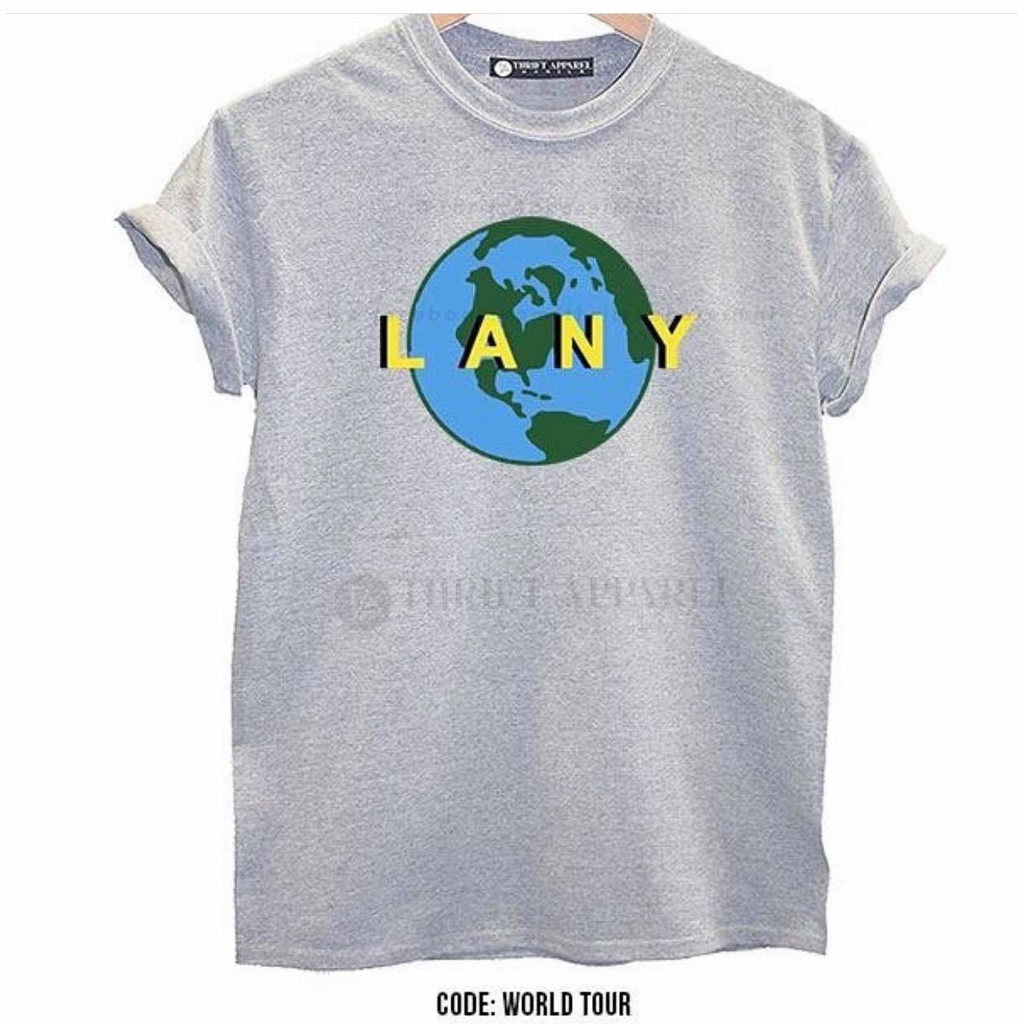 เสื้อยืด Lany World Tour | Thrift Apparel T-Shirt | Shopee Thailand