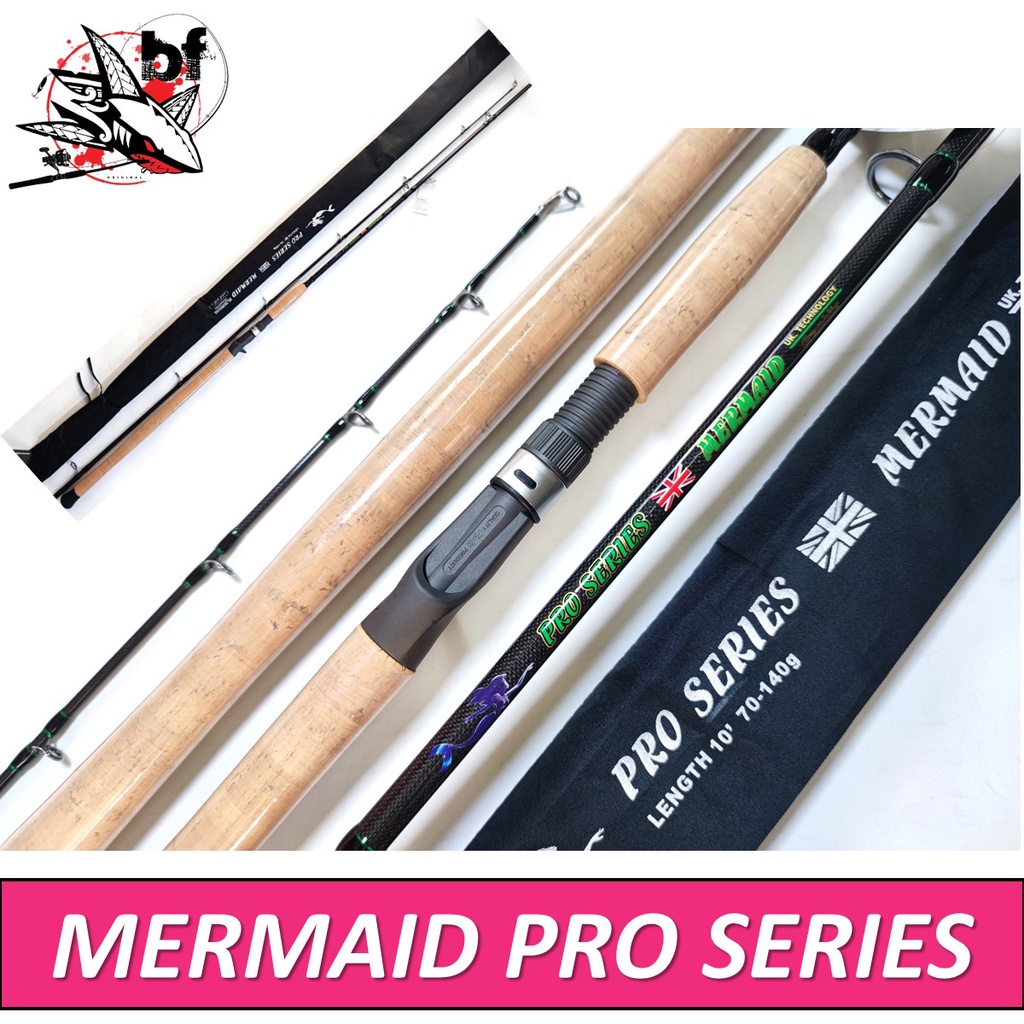 คันเบ็ด MERMAID PRO SERIES สปิน/เบท 8/9/10 ฟุต กราไฟท์ คันนางเงือก แพ็ค ...