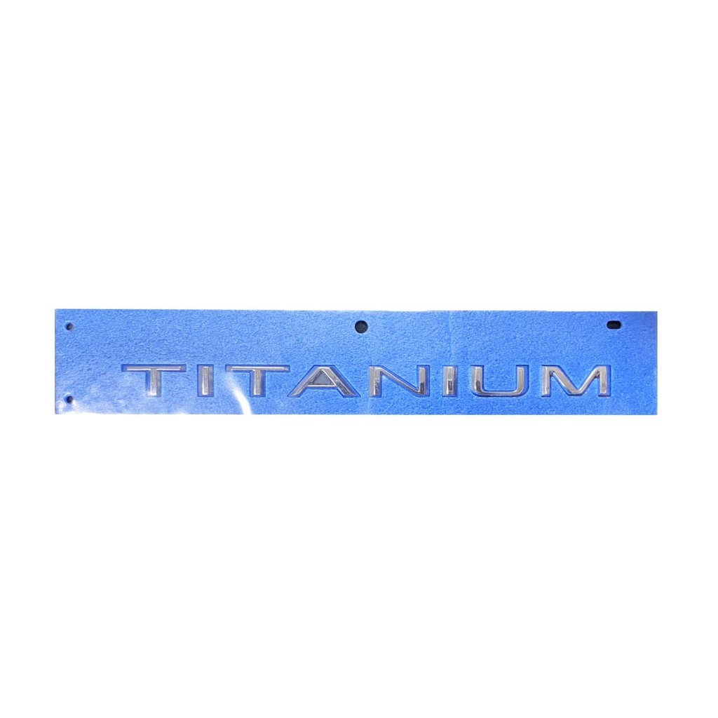 logo titanium ติด รถ SUV everest ของแท้ OEM โลโก้ titanium แท้ ชุปโครเ ...