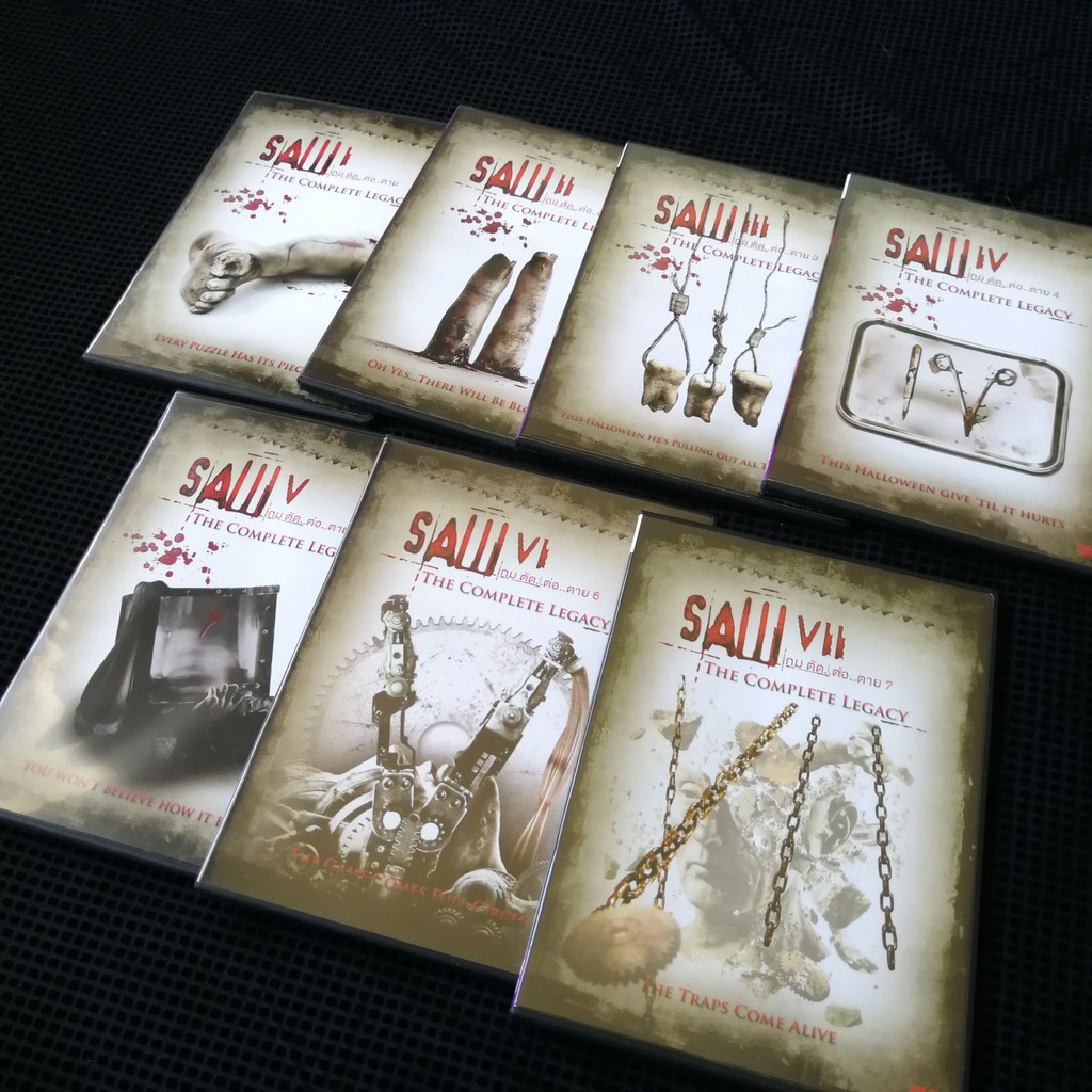 BOX SET DVD SAW 7 ภาค : ดีวีดี ซอว์ เกมตัดต่อตาย | Shopee Thailand